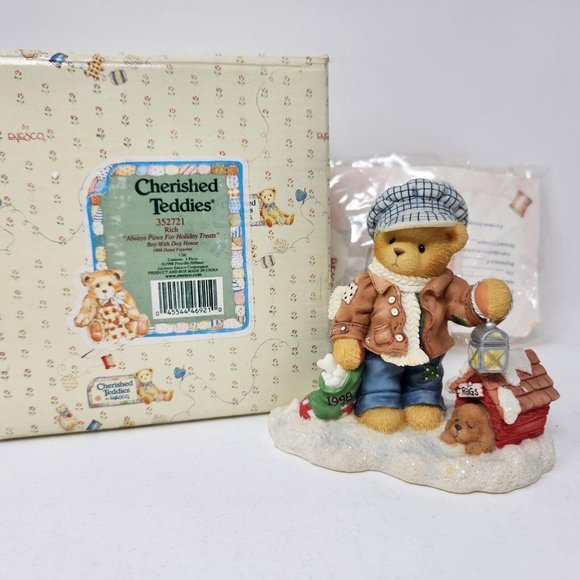 Enesco | Accents | Vintage Cherished Teddies 35272 Rich Always Paws For ...